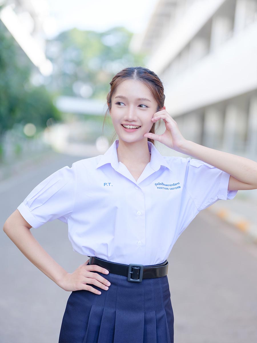 ถ่ายรูปน้องไอติม กับแบรนด์ชุดนักเรียน Panithan | พี่แม็กนั่ม